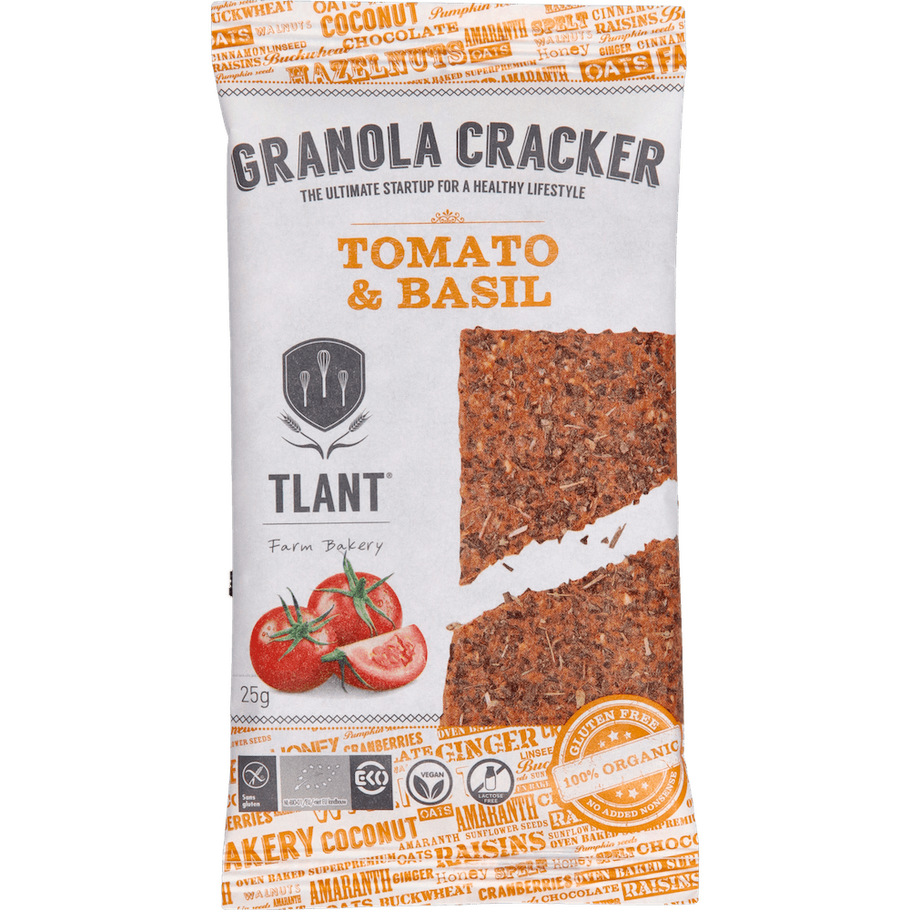 20 x Granola Cracker - Tomato & Basil – TLANT
